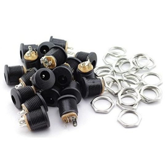 DC Jack Panel Mount power Screw Nut Kit -20 PCs Pack