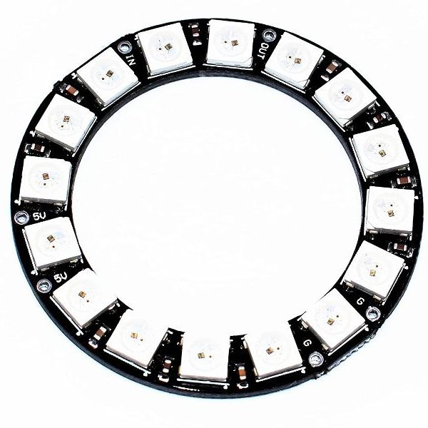 16Bit WS2812B RGB LED Circular Development Board