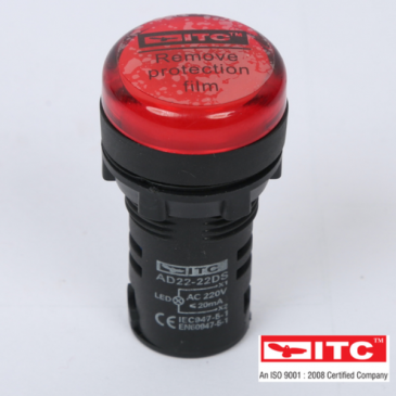 LED Indicator Lamp Red 230Vac 22mm LED Indicator Lamp Red